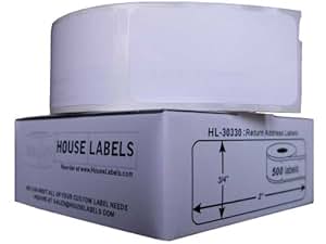 Amazon.com : Houselabels 3/4 x 2 Inches Dymo-Compatible 30330 ...