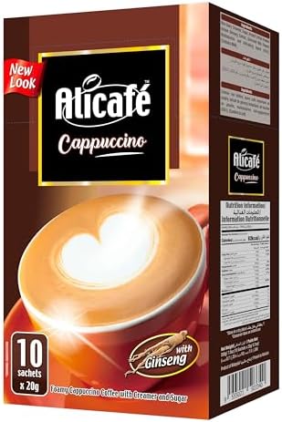 Alicafe Cappuccino With Ginseng Instant Coffee Box 20g (10 Sticks ...