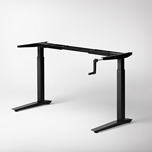 Fully Jarvis Crank-Powered Standing Desk Frame Only - Supports Tops ...
