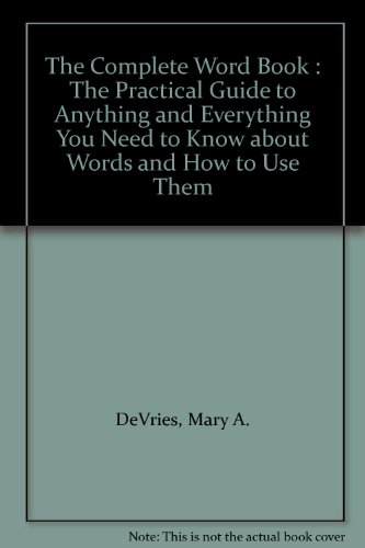 Amazon.com: The Complete Word Book: The Practical Guide to Anything and ...