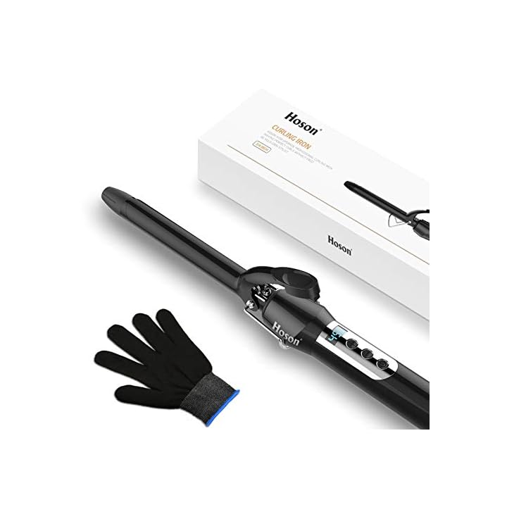 Hoson 3/4 Inch Curling Iron for Short Hair, Long Barrel Curling Irons ...