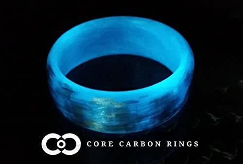 Amazon.com: Men's or Women's Texalium Blue Glow Ring - Handcrafted ...