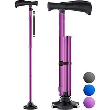 Amazon.com: HurryCane Freedom Edition Folding Cane with T Handle ...