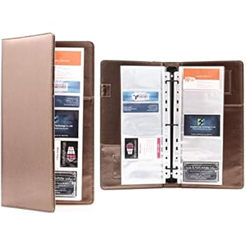 Amazon.com : Business Card 3 Ring Binder Folder Organizer for 300 ...