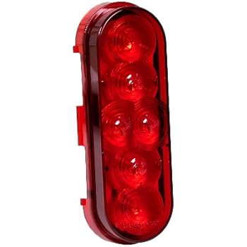 Amazon.com: Maxxima M63346R 6 LED Red 6" Oval Stop Tail Turn Light ...