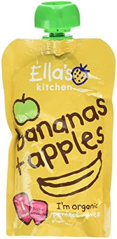 Ella's Kitchen Organic Super Smooth Bananas and Apples Puree, 4+ Months ...