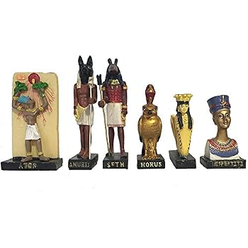 Amazon.com: Ancient Egypt Egyptian God 13 Figurines Set Resin Statue ...