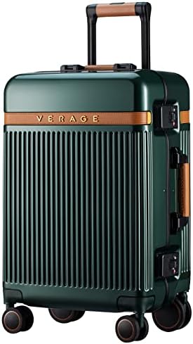 Verage Windsor PC Luggage with Aluminum Frame, Hardside Suitcase with spinner wheels, Green ...