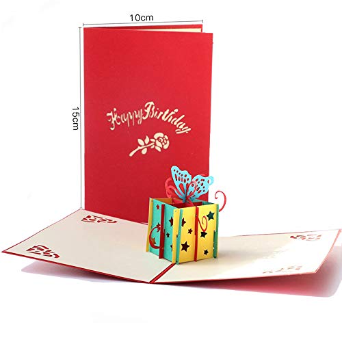 6 Pieces 3D Pop Up Cards, 3D Greeting Cards With Envelopes, Handmade 3D ...
