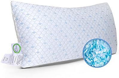 ESHINE Cooling Pillows King Size - Shredded Memory Foam Pillows, Gel Infused Cool Pillow ...