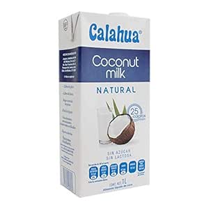 Calahua Coconut Milk Natural (Alimento liquido de coco natural): Amazon ...