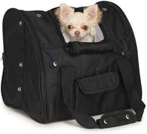 Amazon.com : Casual Canine Nylon BackPack Pet Carrier, Black : Soft ...