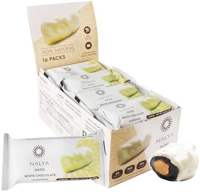 سعر Nakheel Alya Dates with White Chocolate and Almonds | 16 Pieces ...