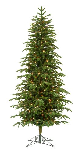 Amazon.com: Barcana 6 Foot Slim Star Fir Ready Trim Christmas Tree with ...