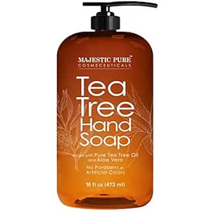 Amazon.com : Majestic Pure Tea Tree Hand Soap - Liquid Hand Wash with ...