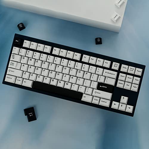 169 Keys Doubleshot Keycaps Cherry Profile ANSI/ISO Layout for 60/64/68 ...
