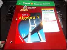 Algebra 1 Chapter 5 Resource Masters: Glencoe/McGraw-Hill ...