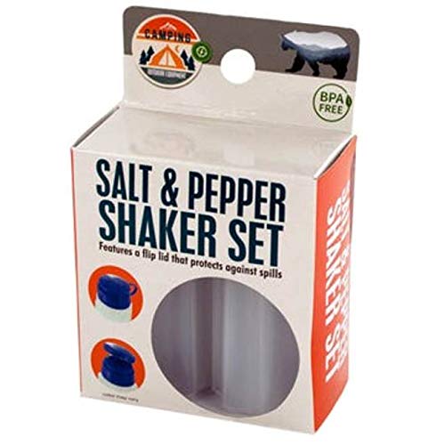 Durable Plastic Camping Mini Salt And Pepper Shaker Set With Flip Lids ...