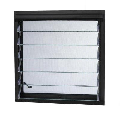 Jalousie Utility Aluminum Louver Screen Window | Budget window blinds