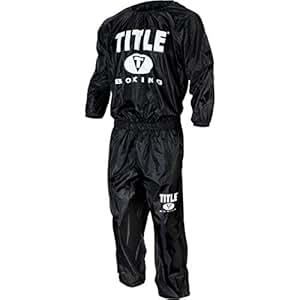 Amazon.com : TITLE Boxing Super Nylon Sweat Suit, X-Large : Sauna Suits ...