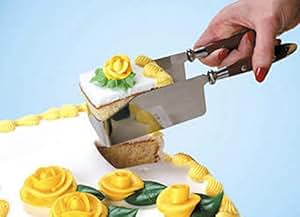 Amazon.com: Kake Kut'r Sheet Cake Cutter and Server French Bistro Style ...