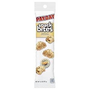 Amazon.com : PAYDAY Snack Bites Snackable Peanuts and Caramel Clusters ...