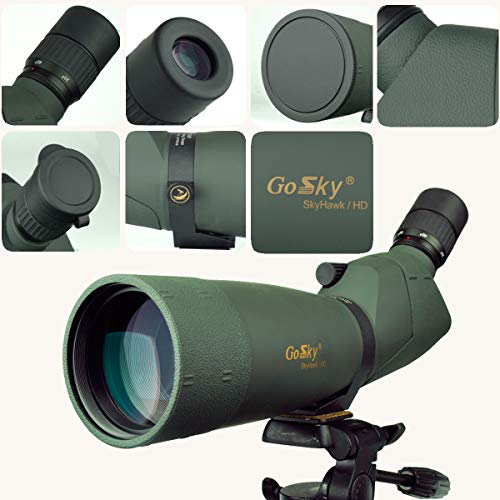 Gosky Skyhawk 20-60x82mm Ultra HD Spotting Scope Kit- Waterproof ...