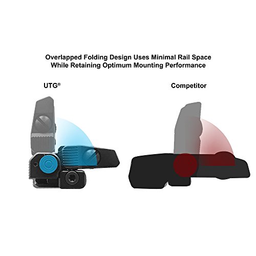 UTG ACCU-SYNC Spring Loaded Flip-up Rear Sight on Galleon Philippines