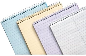 Amazon.com : OfficeMax Steno Notebook, 6" x 9", Asst Paper Colors ...