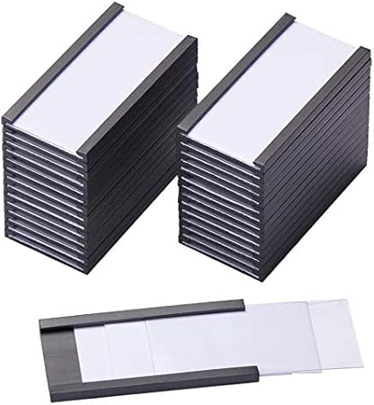 Amazon.com : Eeoyu Magnetic Label Holders with Magnets Magnetic Data ...
