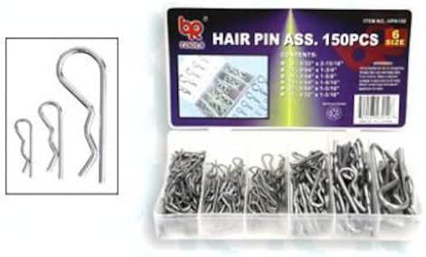 Amazon.com: BR Tools Hair Cotter Pin Assorted 6 Sizes - 150 Pieces ...
