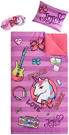 JoJo Siwa Giftable Sleepover Set with Sleeping Bag, Pillow & Bonus Eye ...