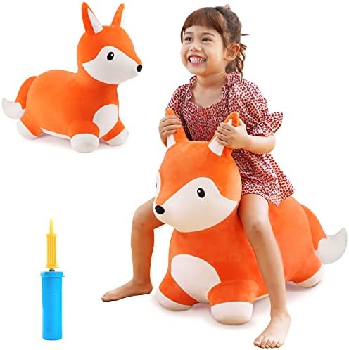 سعر iPlay, iLearn Bouncy Pals Orange Fox Hopping Horse, Plush ...