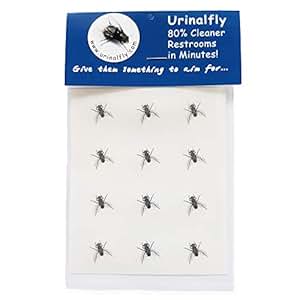 Amazon.com : Urinal Fly Toilet Stickers, 12 Pack, The Original Fly, 80% ...