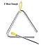 Amazon.com: DD 6" Music Percussion Triangle, Striker, Holder & Case ...