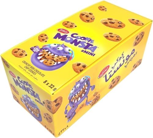 Tiffany Cookie Monsta Mini Chocolate Chip Cookies - 12 x 32g price in ...