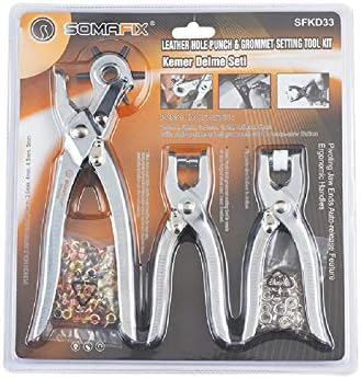 Somafix Leather Hole Punch and Grommet Setting Tool Kit price in Saudi ...