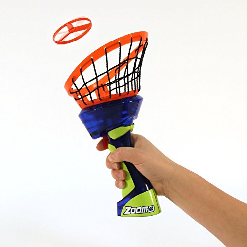 Zoom-O Flying Disc Launcher w/Catch Net | Catch and Shoot Plastic Discs ...