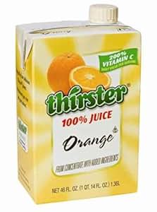 Amazon.com : JUICE, ORANGE 100% ASEPTIC CARTON SHELF STABLE : Gourmet ...
