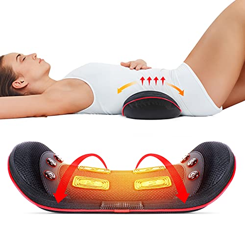 Lower Back Massager for Low Back Pain Relief, Heated Lumbar Support ...