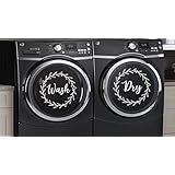 Amazon.com: Wash Dry Decal for Laundry Room Home Decor Washer Decal ...