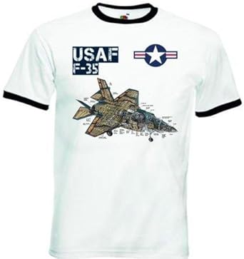 teesquare1st Usaf F-35 Inspired Fighter Jet - Amazing Graphic T-Shirt ...