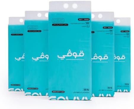 Govyy 5-Ply Soft Hanging Tissues with 6 Hooks, 1800 Sheets x 5 Boxes ...