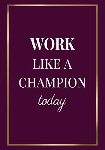 Amazon.com: Work Like a Champion today: Motivation Gifts for Employees ...