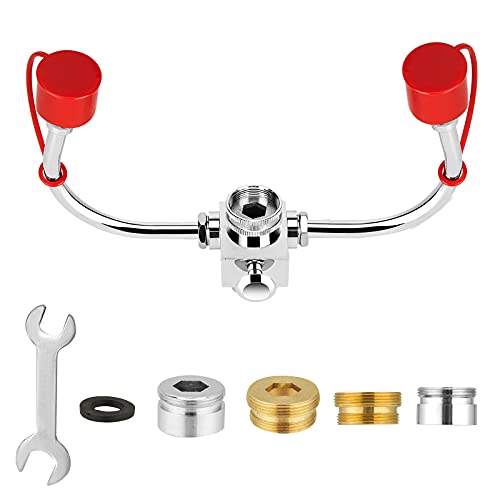 Faucet Mounted Eyewash Station Emergency Eye Flush Shower with 360 ...