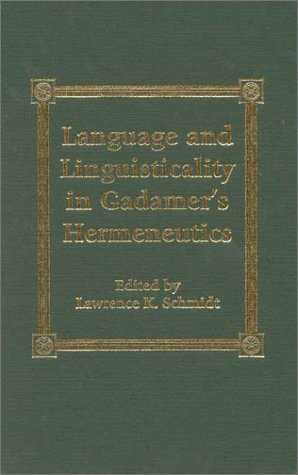 Amazon.com: Language and Linguisticality in Gadamer's Hermeneutics ...