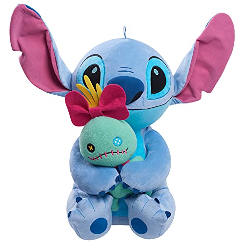 Disney Classics 23 Inch Jumbo Plush with Lil Friend, Stitch & Scrump ...
