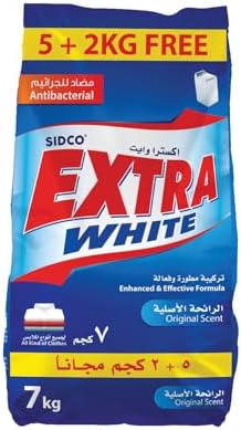سعر Extra White Powder Detergent, Original High Foam, 5+2 Kg FREE فى ...