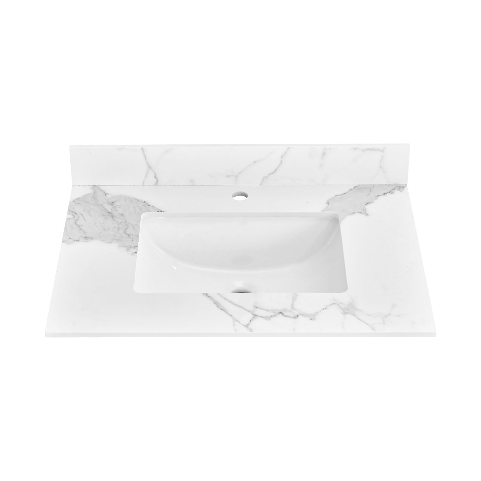 LOCALAND 30" x 22" Vanity Top,Sintered Stone Vanity Top with Sink,with ...