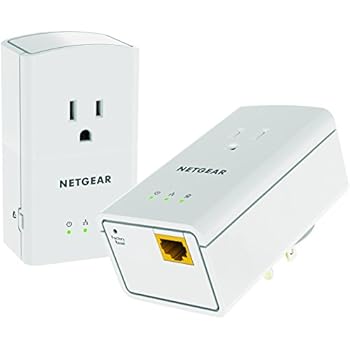 Amazon.com: NETGEAR Powerline 500 1-Port Extra Outlet Essentials Edition Starter Kit (XAVB5421 ...
